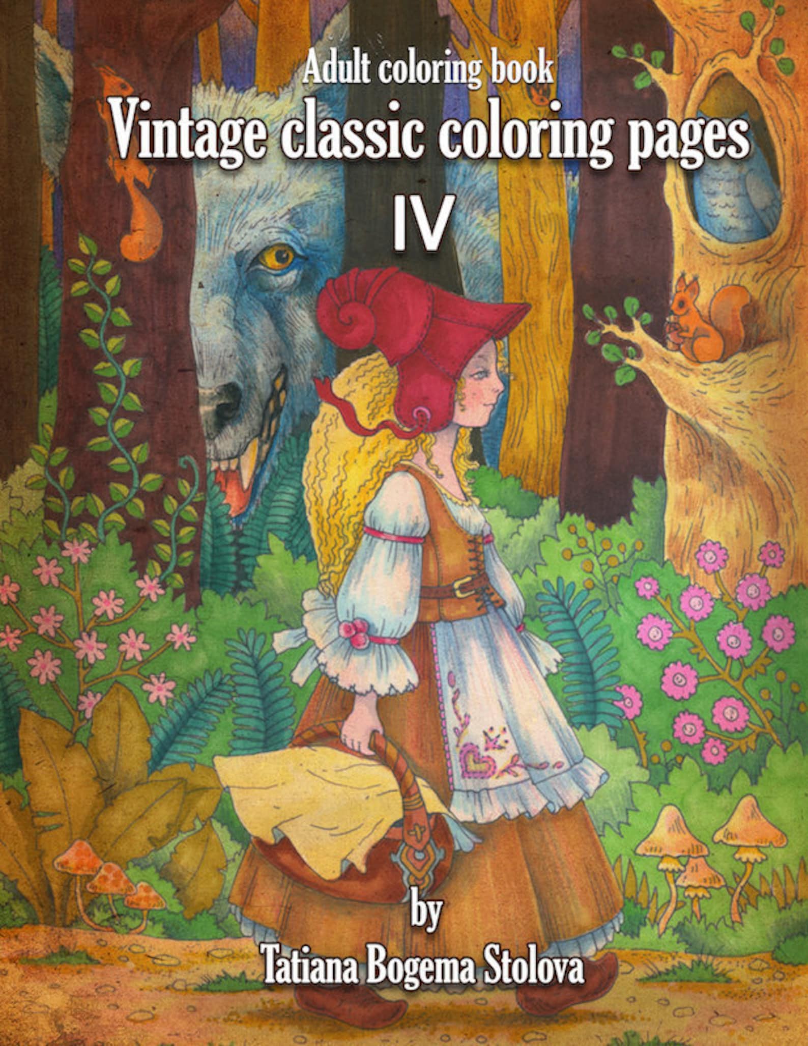 Vintage Classic Coloring Pages IV: Adult Coloring Book | Etsy