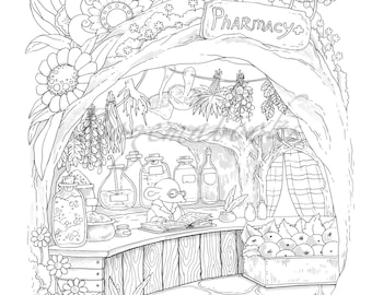 Printable Pharmacy Coloring Pages