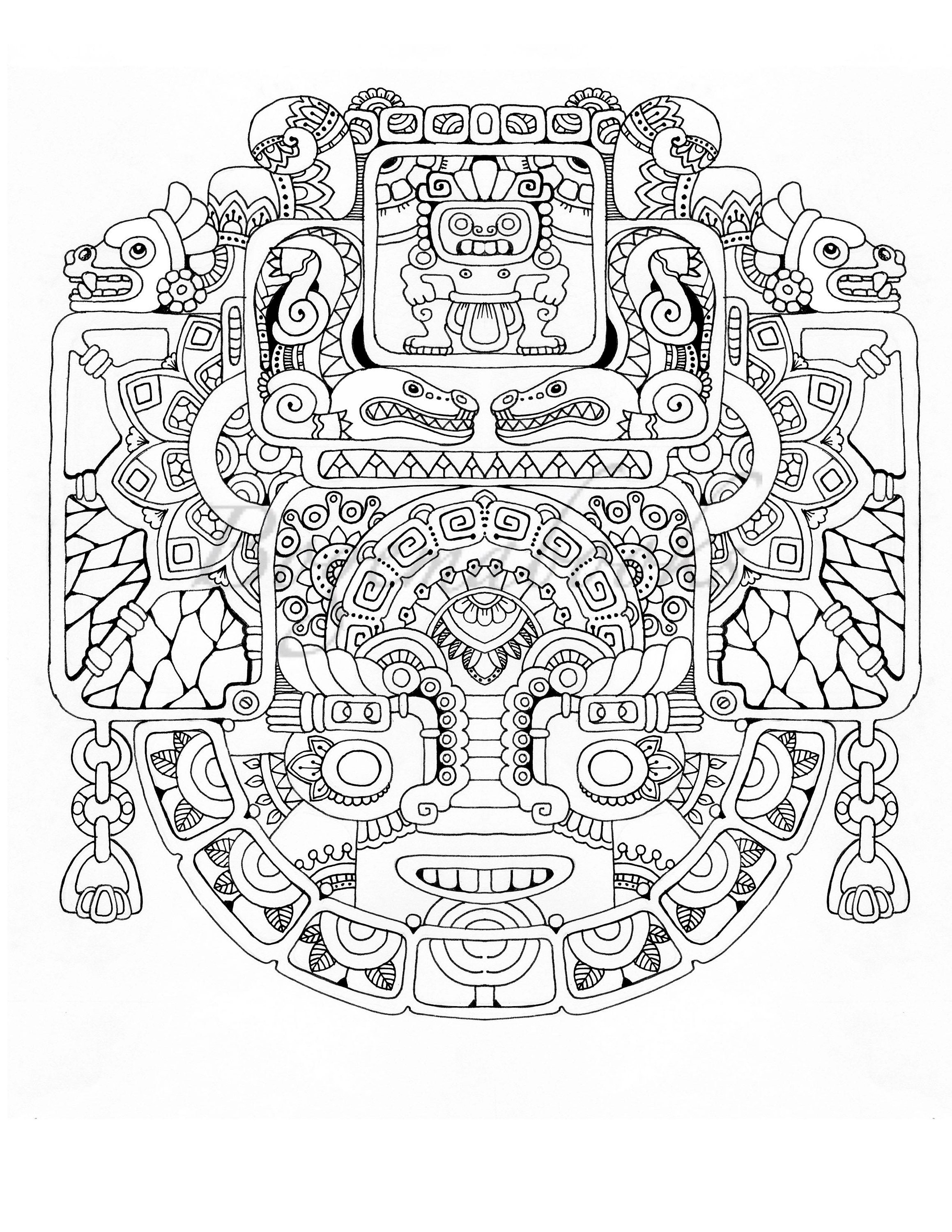 Magic Mask Adult Coloring Book Coloring pages PDF Coloring | Etsy