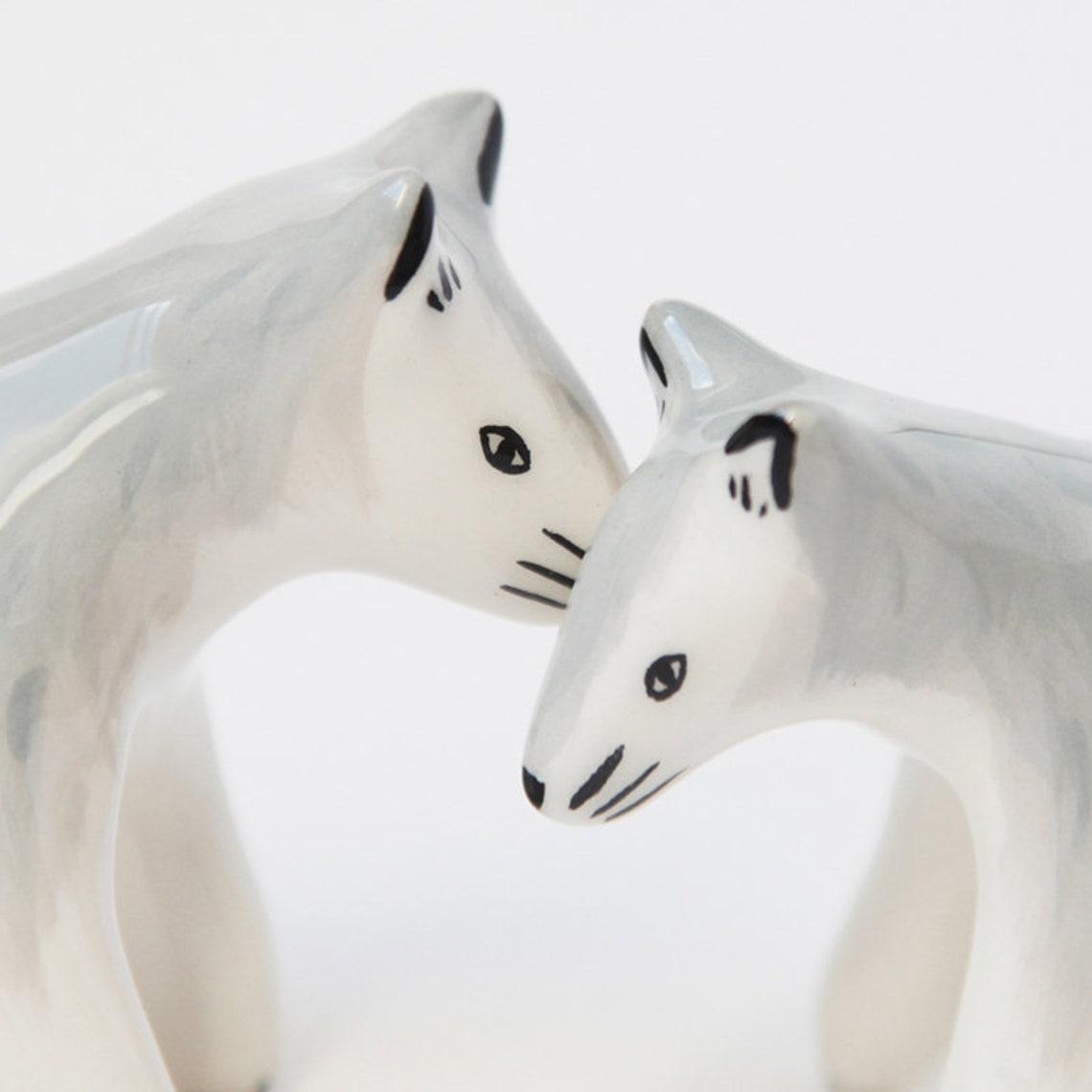 Grey Wolf / Ceramic Sculpture | Etsy