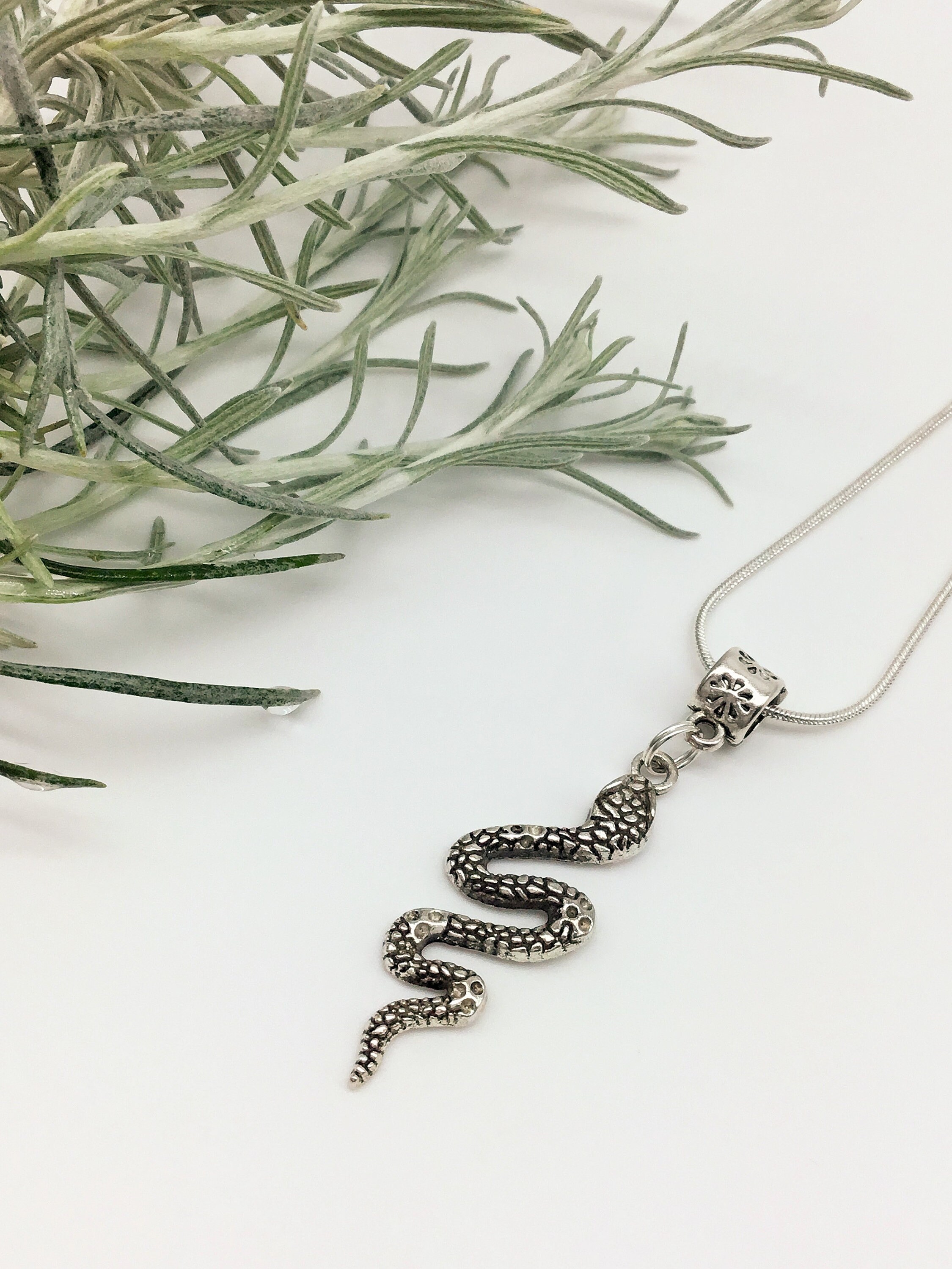 Snake Necklace With Snake Charms,reptile Necklace,serpent Jewelry - Etsy UK