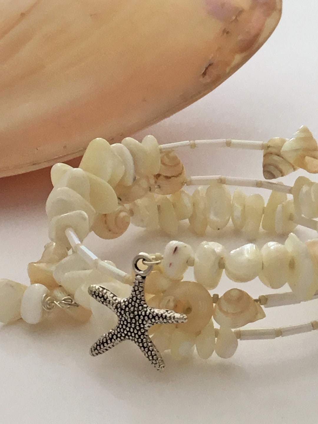 Seashell Bracelet,starfish Bracelet,sea Bracelets,tiny Shells, - Etsy