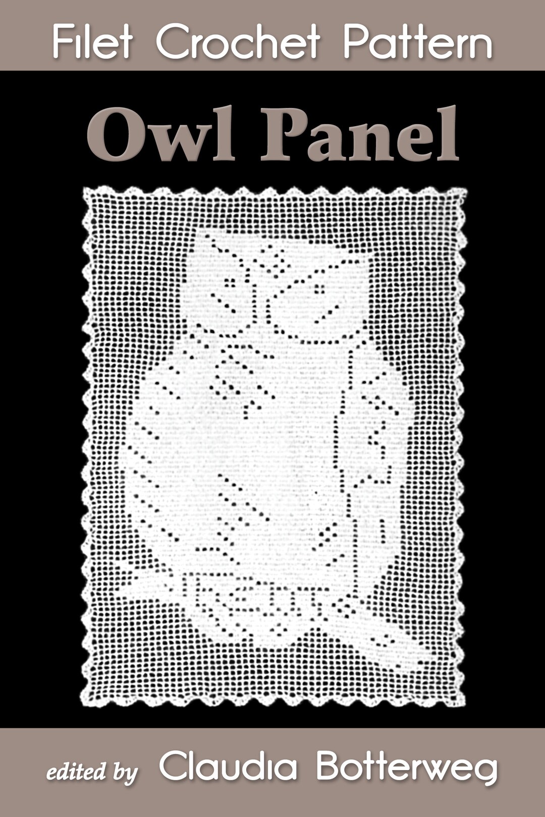 Owl Panel Filet Crochet Pattern - Etsy
