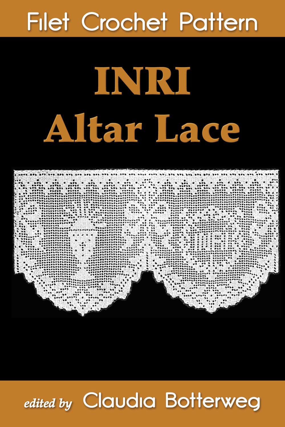 INRI Altar Lace Filet Crochet Pattern - Etsy