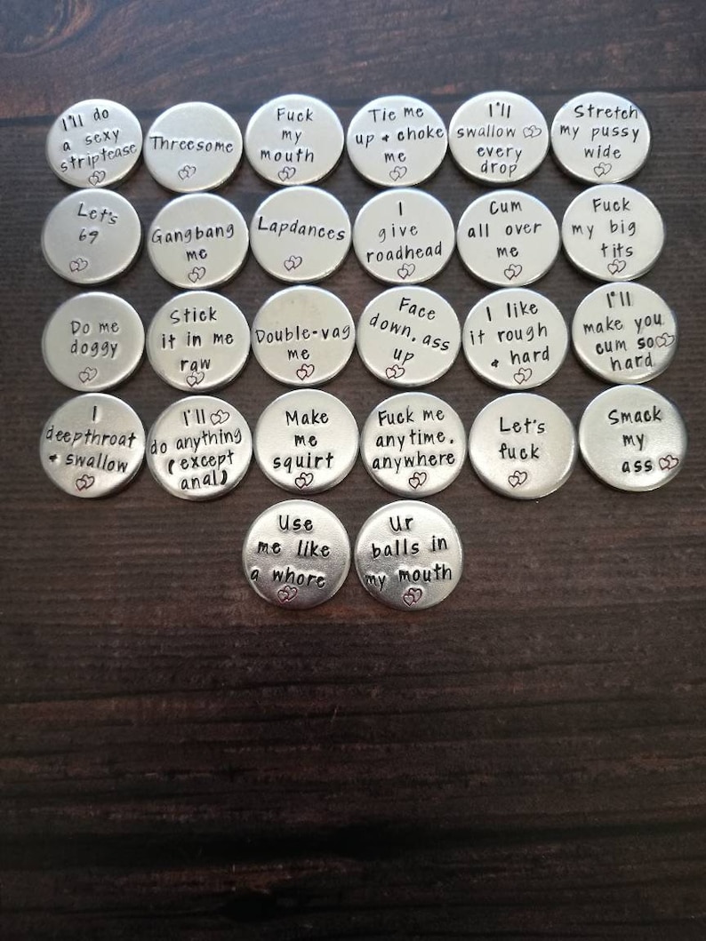 Love Tokens Sex Tokens Personalised In Any Way Bdsm Etsy