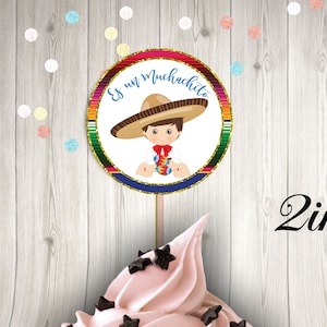 Es Un Muchachito Cupcake Topper 2in Muchachito is on the Way - Etsy