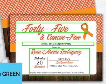 Cancer-free Surprise Birthday Printable ENGLISH | Etsy