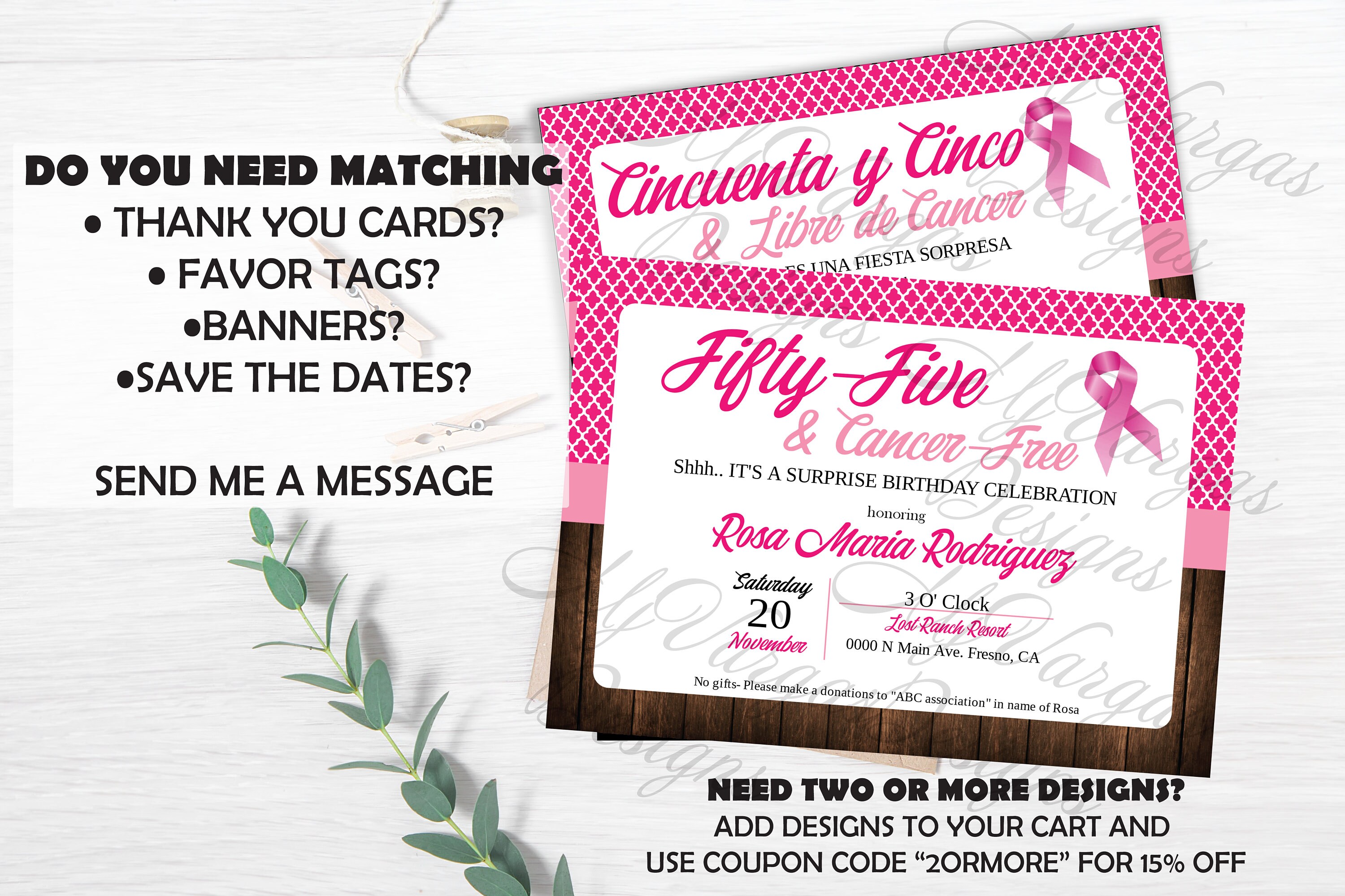 Cancer-free Surprise Birthday Printable ENGLISH - Etsy