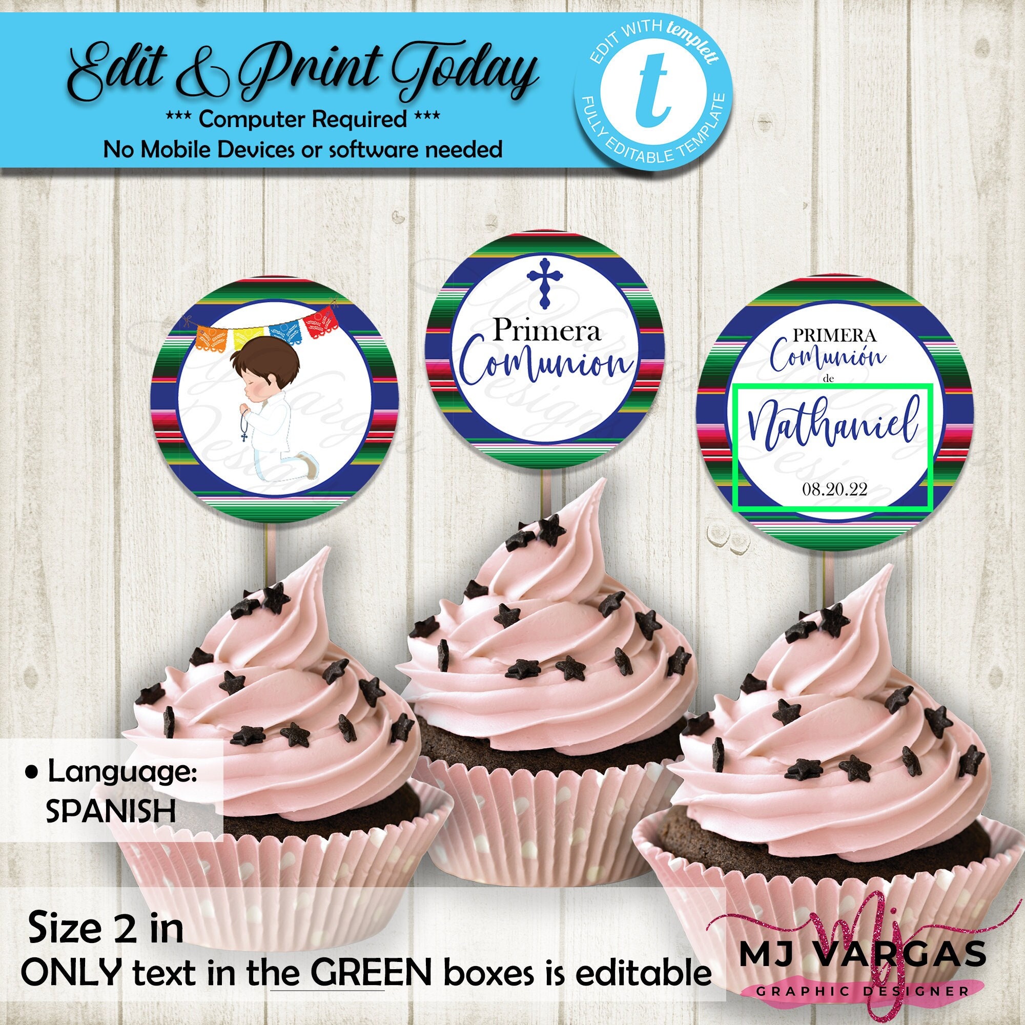 Spanish Themed Cupcakes