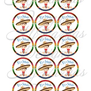 It's a Señorito Cupcake Topper 2in | Señorito is on the Way Printable ...