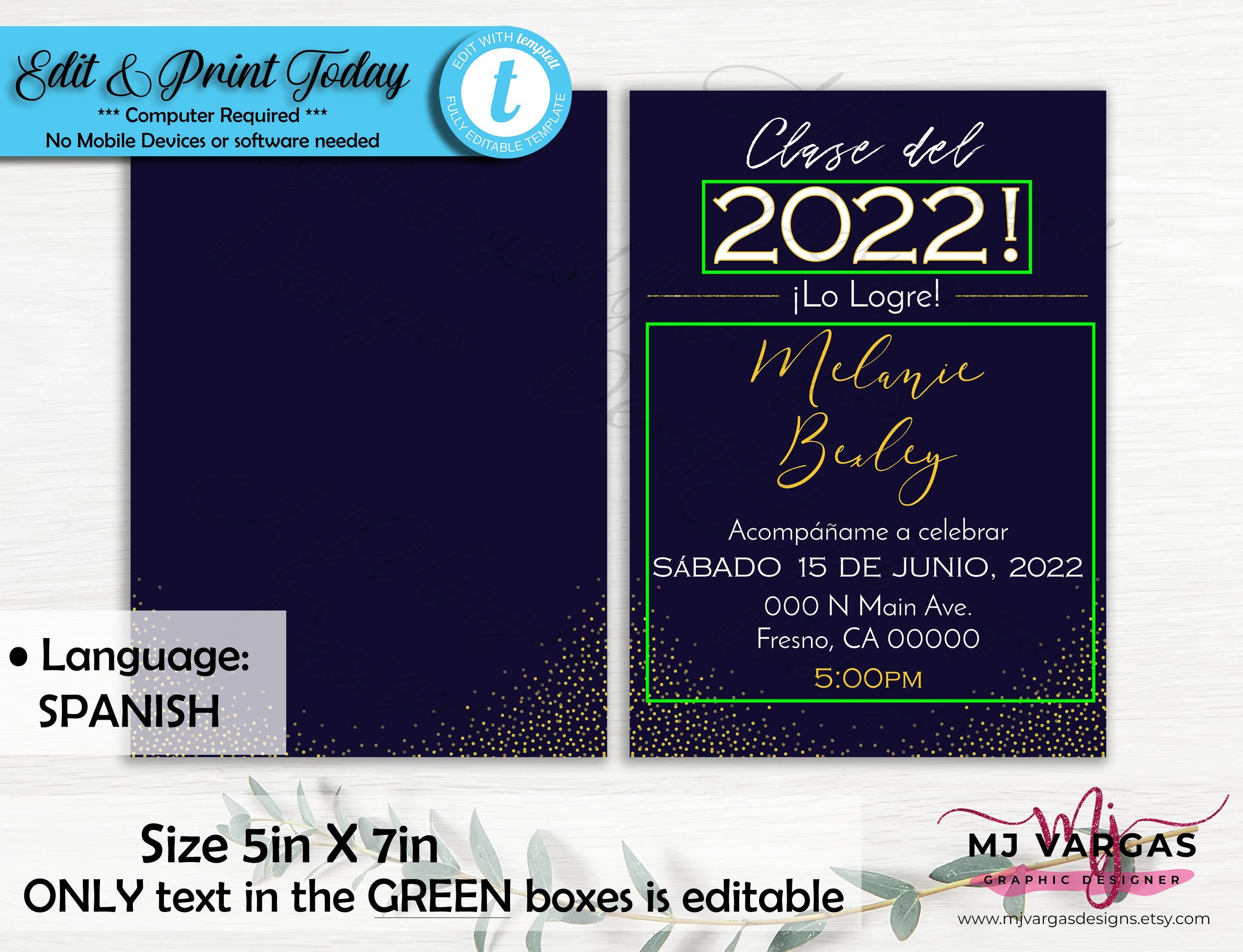 Graduation Invitations Class Of 2022