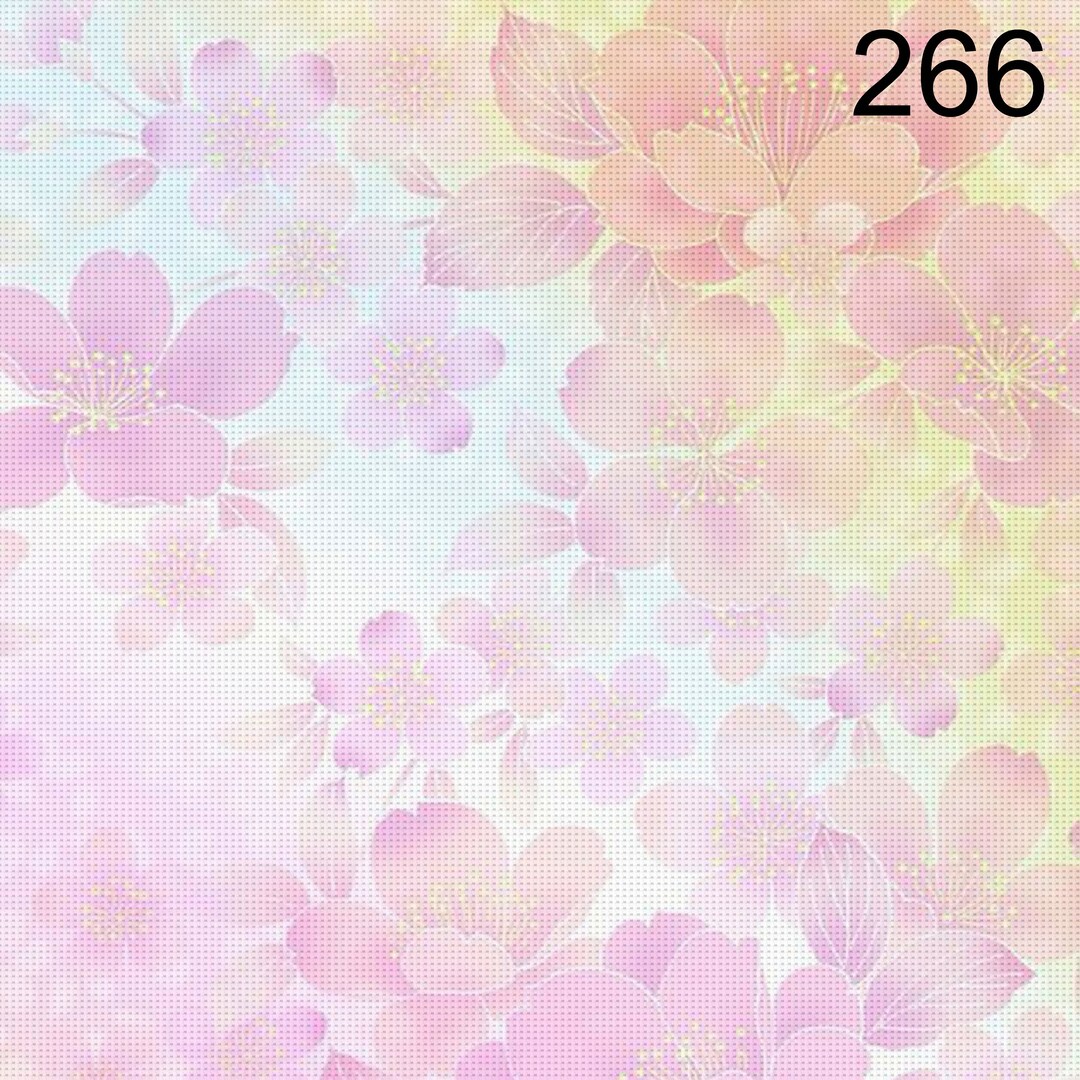 Aida Cloth 14 Count or 18 Count With Nuanced Colored Pink and Yellow ...