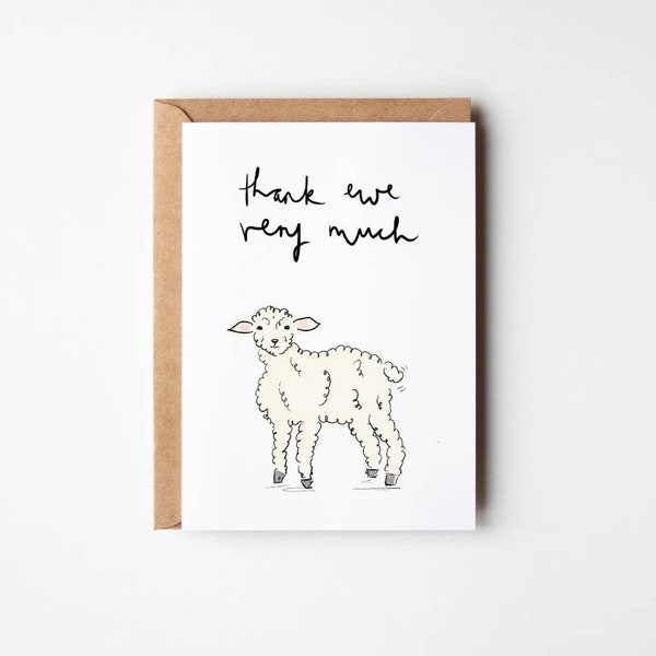 Thank Ewe - Etsy