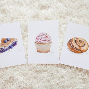 Delicious Cupcake Art Print, Cupcake, Food Art, Wall Decor, Kitchen Art ...