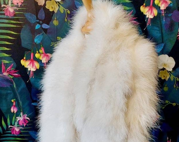 Vintage Marabou Feather Stole-1950s Mounthill Marabou Feather Wrap - Etsy