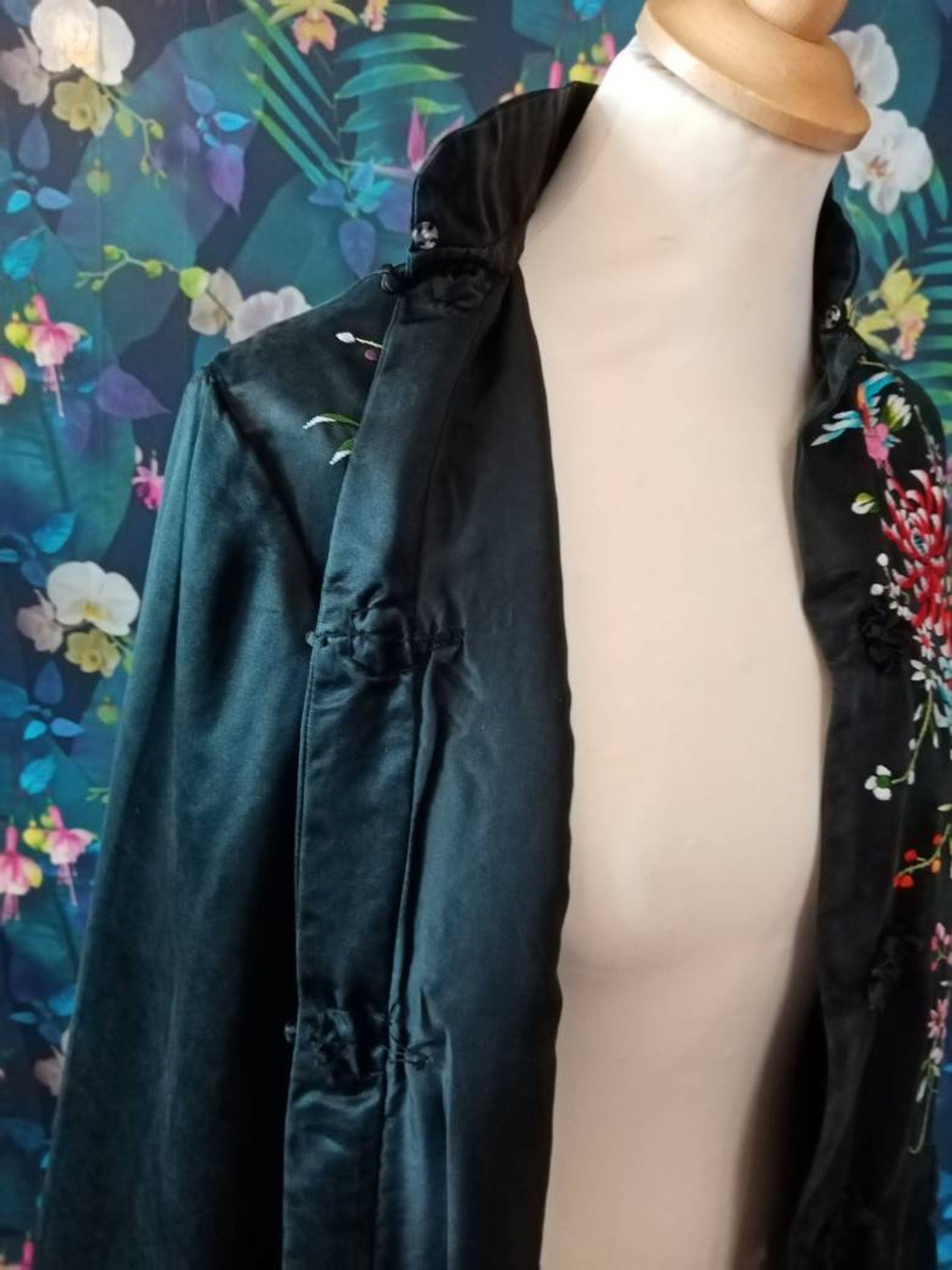Vintage Embroidered Chinese Silk Jacket-1920s-30s Chinese | Etsy