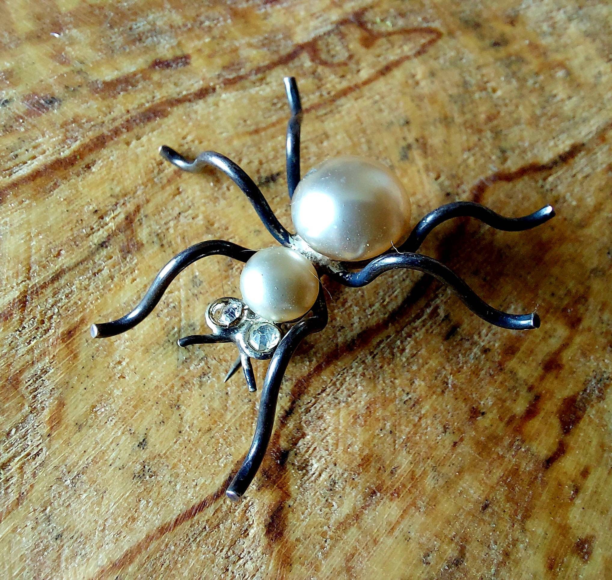 Vintage Spider Brooch-art Deco Spider Pin-1930s to 40s Faux - Etsy