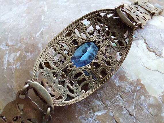 Vintage Neiger Bracelet-1930s Neiger Panel Bracelet-A… - Gem