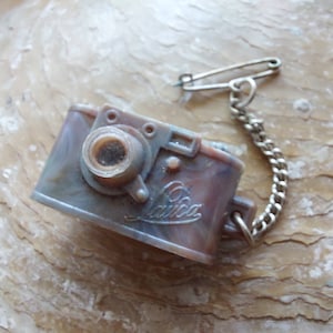 1940s Celluloid Stanhope Camera Brooch- 1930s to 40s Celluloid Lauda ...