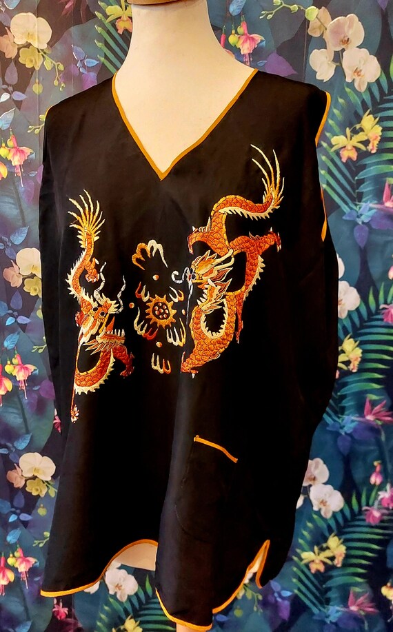 Antique Japanese Silk Tunic-Art Deco Japanese Pyjama … - Gem