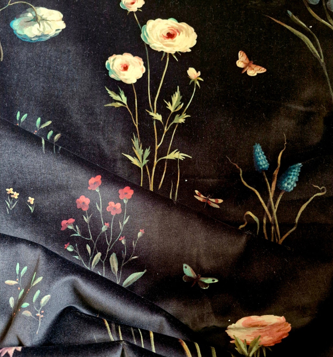 Schumacher Primavera Velvet Fabric-charlap Hyman and Herrero Fabric ...