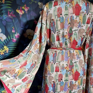 Natori Dynasty Kimono Robe-designer Natori Kimono Housecoat - Etsy