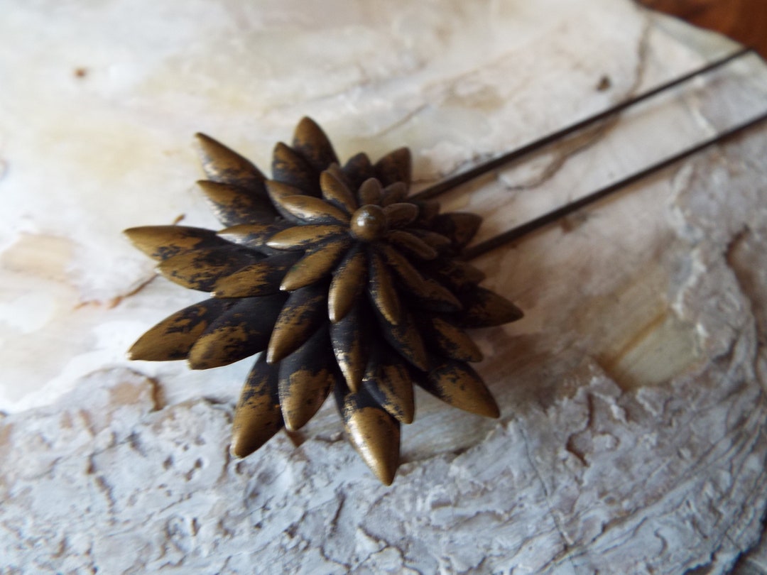 Antique Hinged Hair Pin~victorian Hinged Hair Pin~1800s Hinged Hair Pin ...