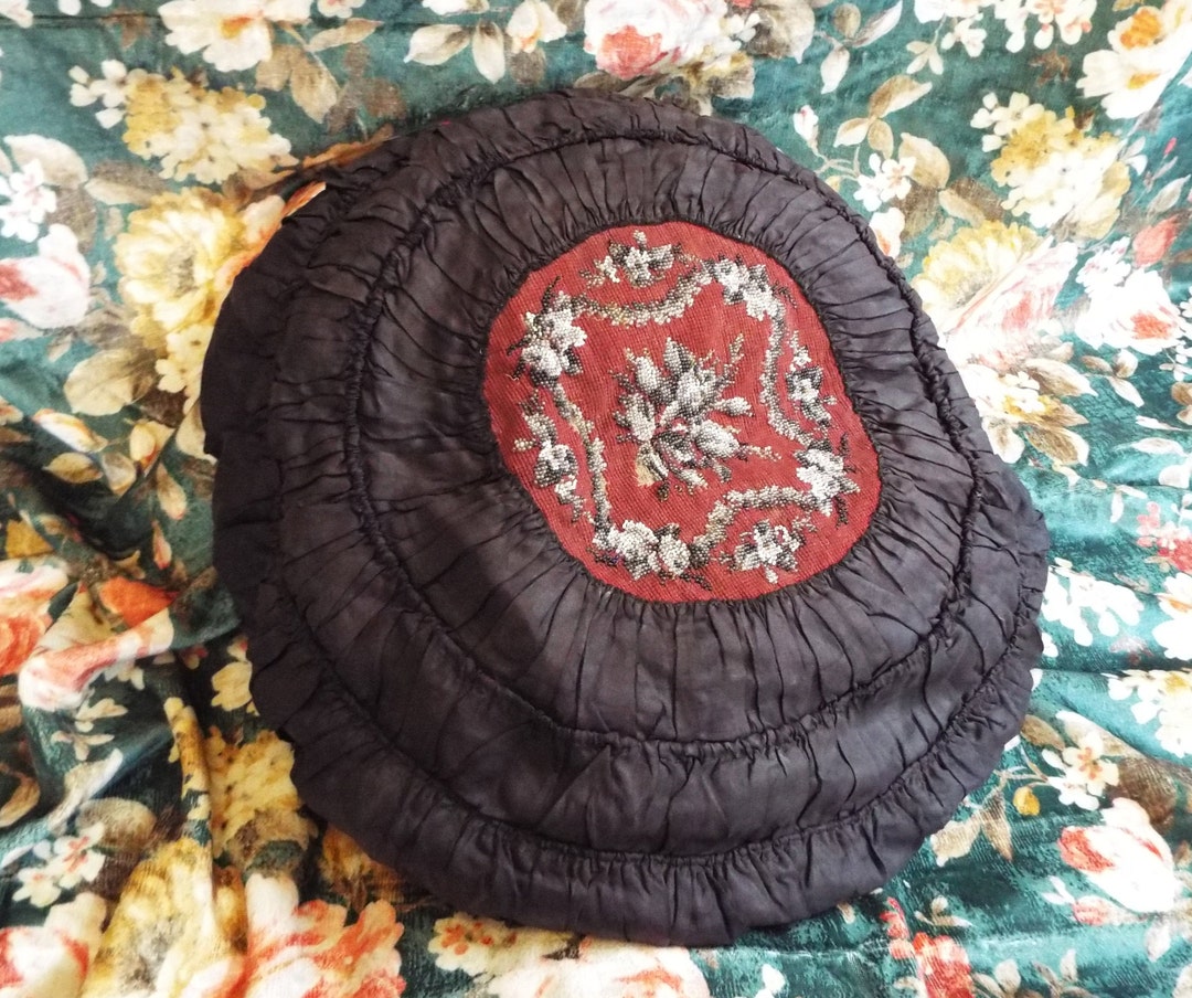 Antique Boudoir Cushion~victorian Beadwork Boudoir Cushion~1800s ...