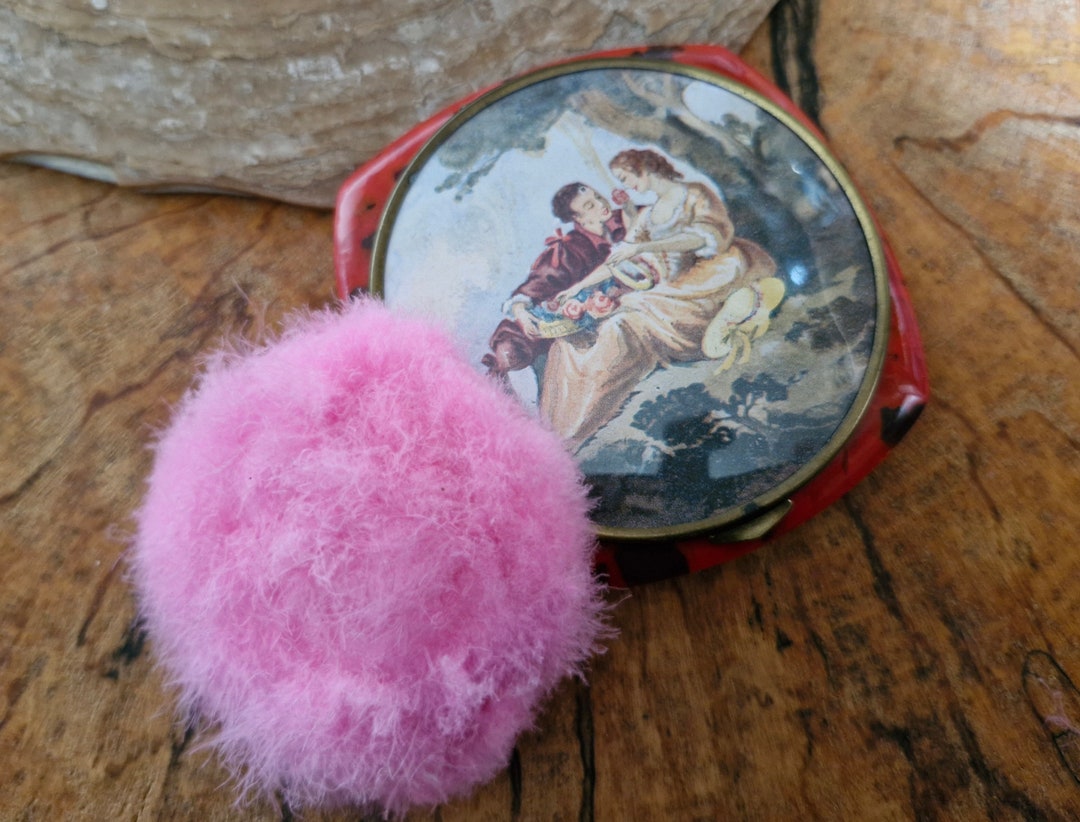 Vintage French Celluloid Powder Compact-french Art Deco Celluloid ...