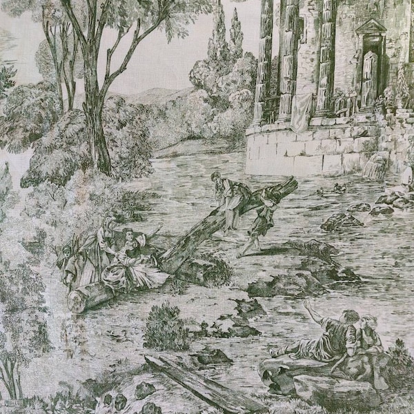 Linen Toile - Etsy
