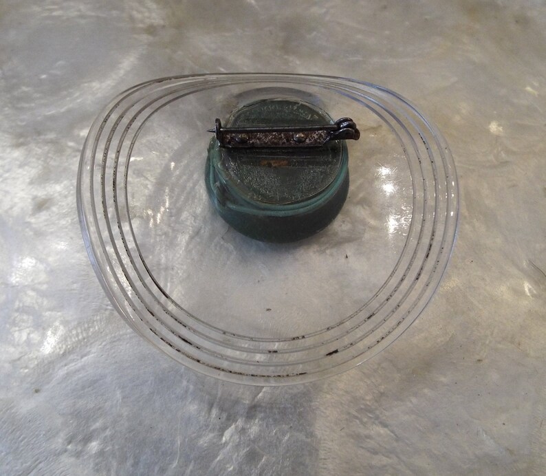 Vintage Lucite Brooch1940s Lucite Brooch With Bakelite - Etsy UK