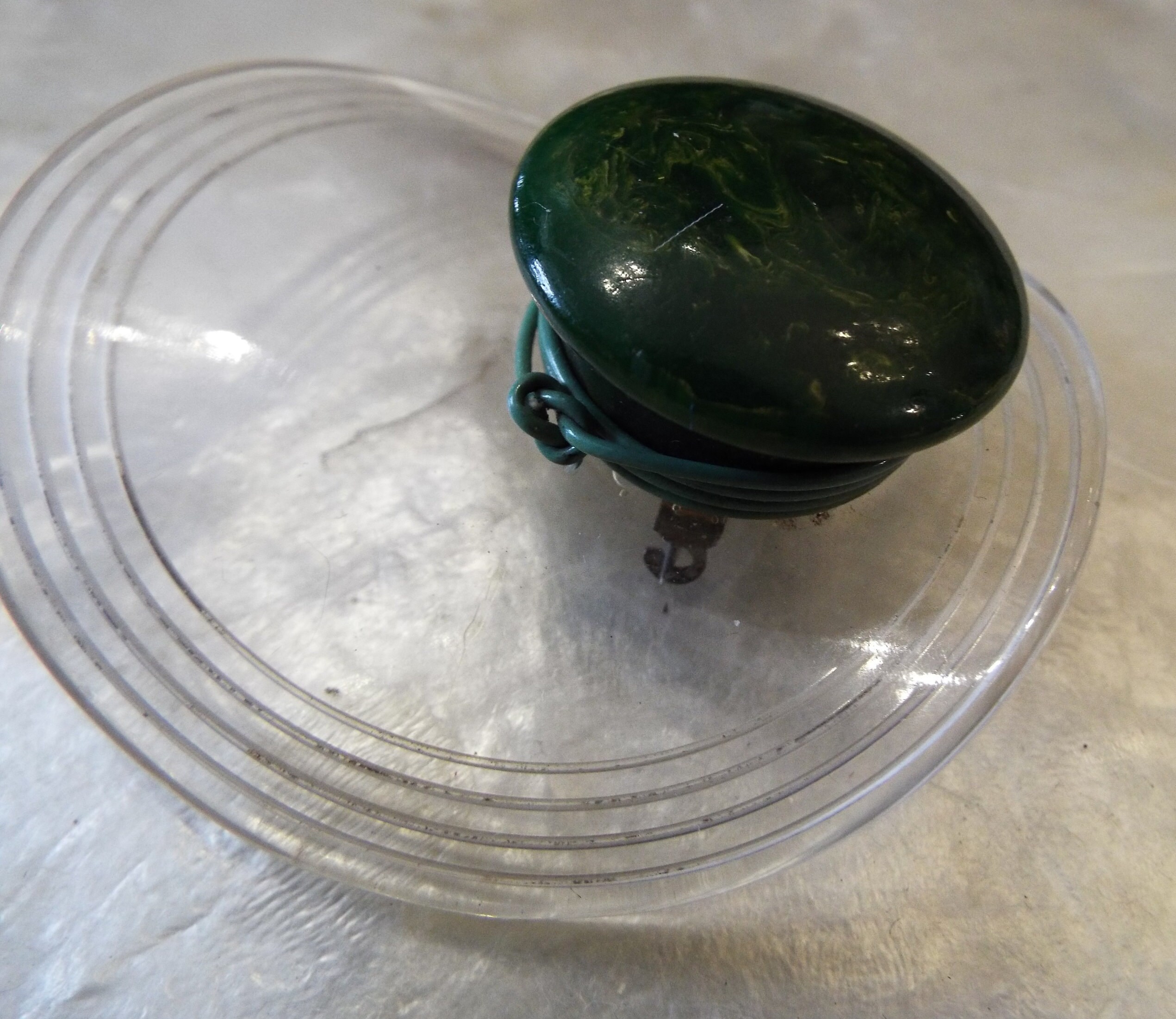 Vintage Lucite Brooch1940s Lucite Brooch With Bakelite - Etsy UK