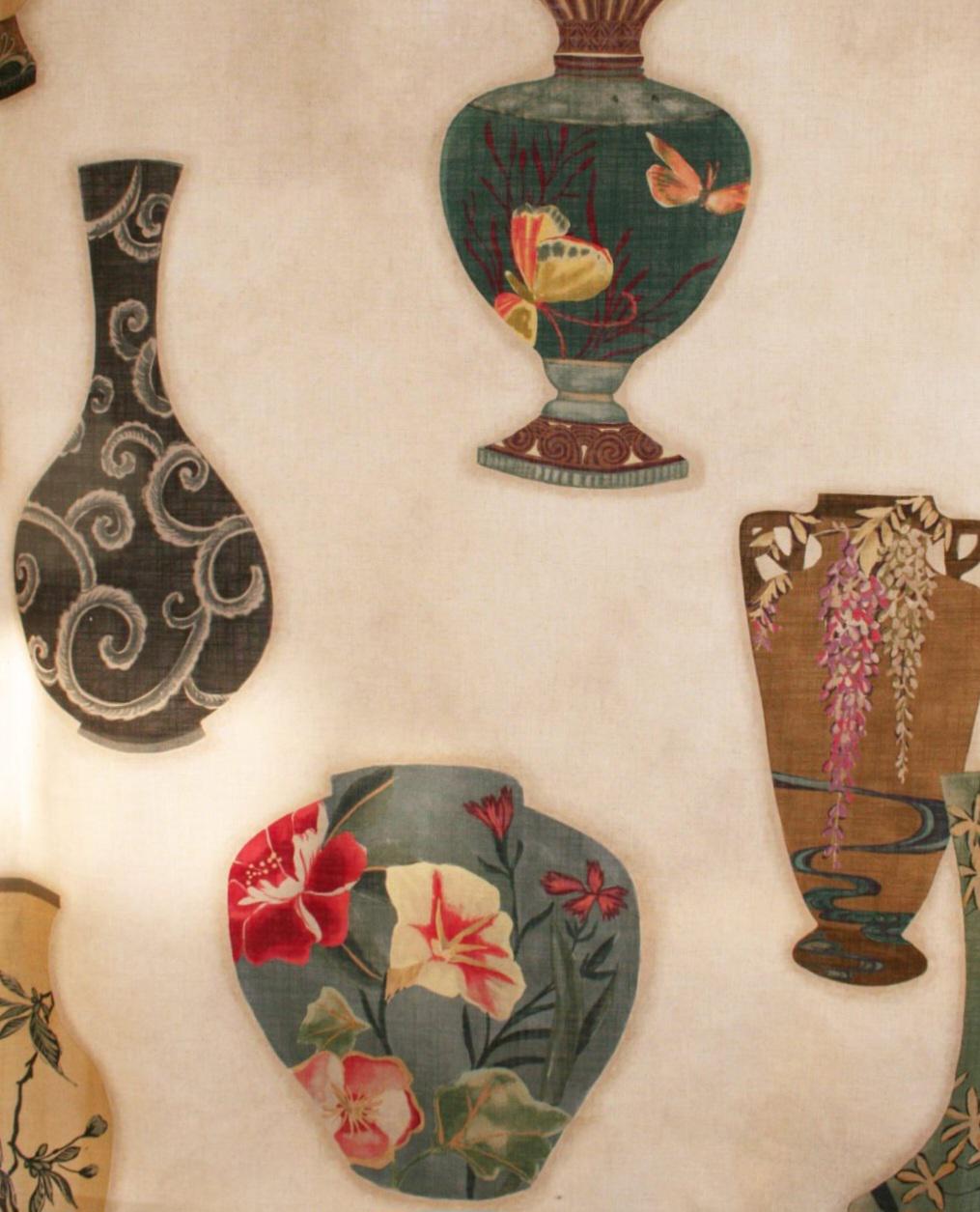 Boeme Tanuki Fabric-designer Japanese Pot Fabric-boeme Fabrics - Etsy