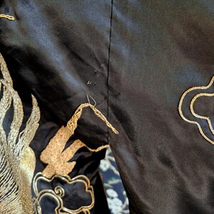 Vintage Goldwork Dragon Kimono Robe-art Deco Japanese Goldwork Robe ...