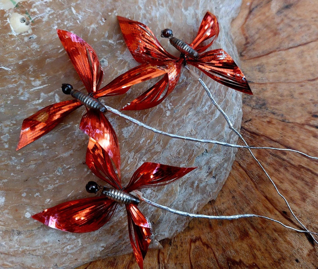 Vintage Foil Butterfly Floristry Picks-1920s, 30s Foil and Mercury ...