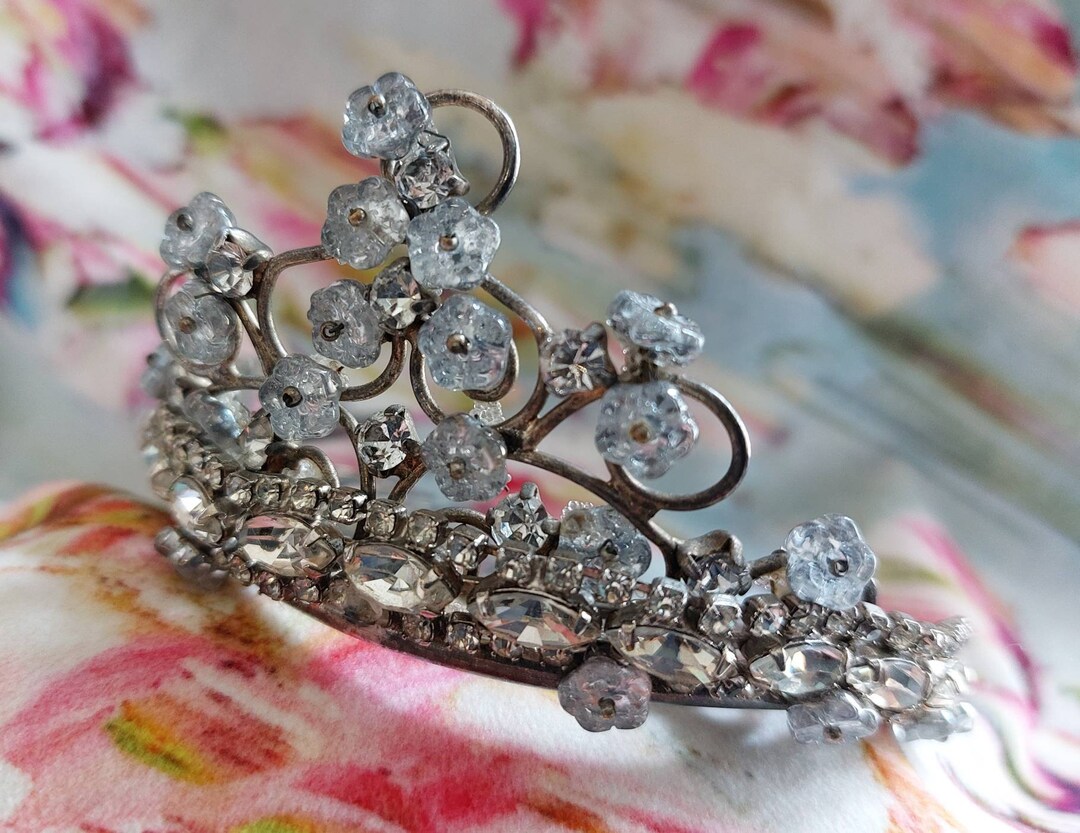 Vintage Regency Signed Tiara-1950s Regency Signed Rhinestone Tiara ...