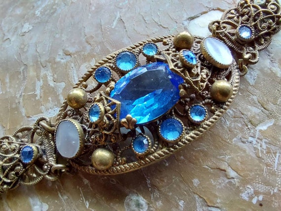 Vintage Neiger Bracelet-1930s Neiger Panel Bracelet-A… - Gem