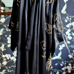 Vintage Goldwork Dragon Kimono Robe-art Deco Japanese Goldwork Robe ...
