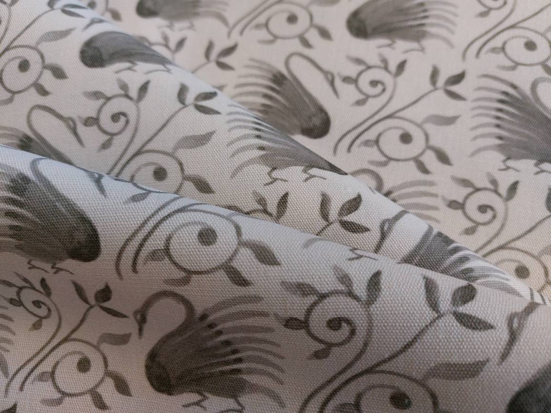 Morris & Co "swans" Linen Blend Fabric-william Morris Designs-william ...