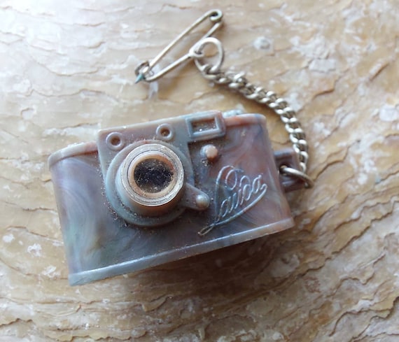 1940s Celluloid Stanhope Camera Brooch- 1930s to 40s … - Gem