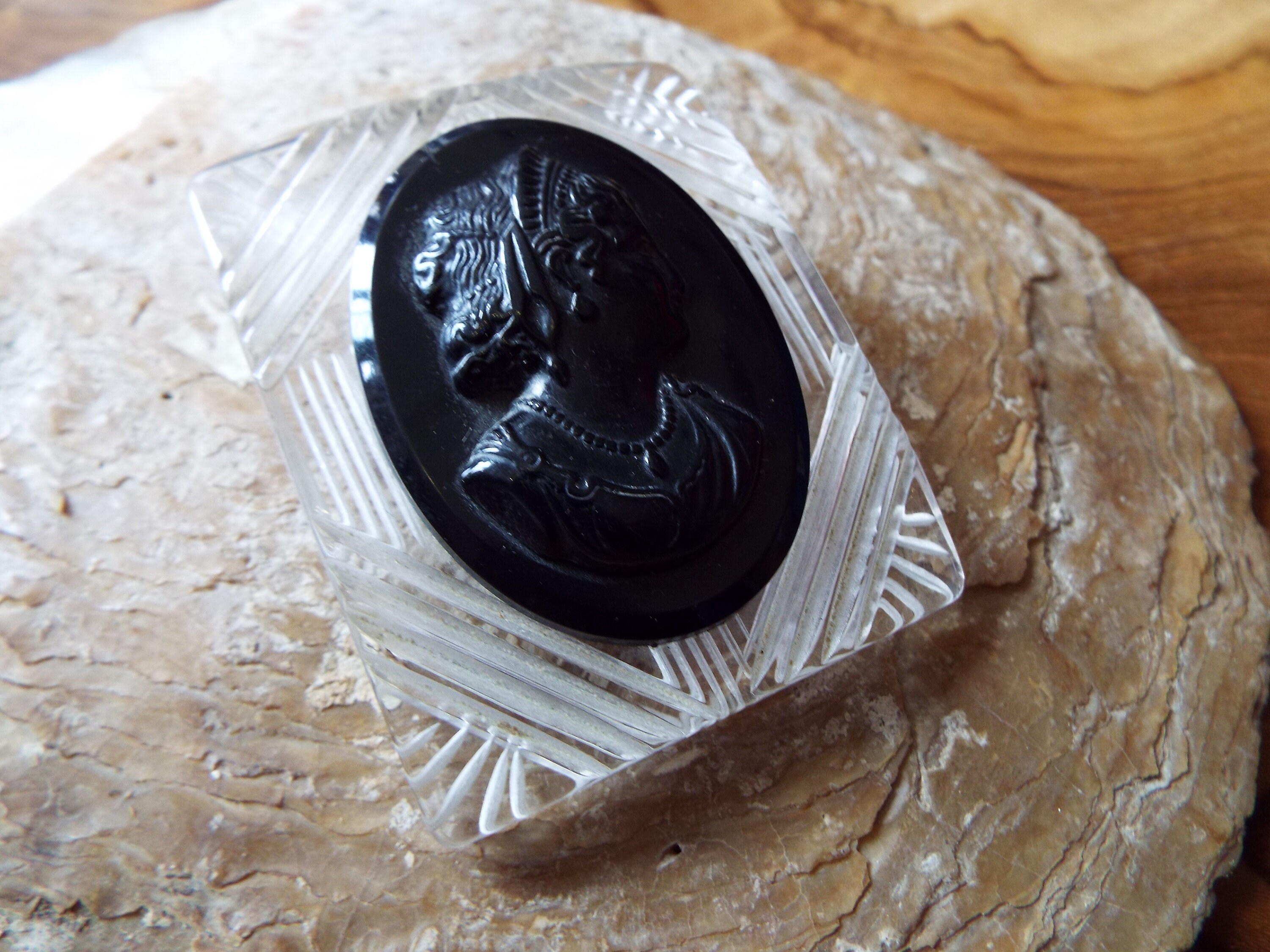 Vintage Bakelite Cameo~1940s Lucite and Bakelite Cameo Brooch~1940s ...