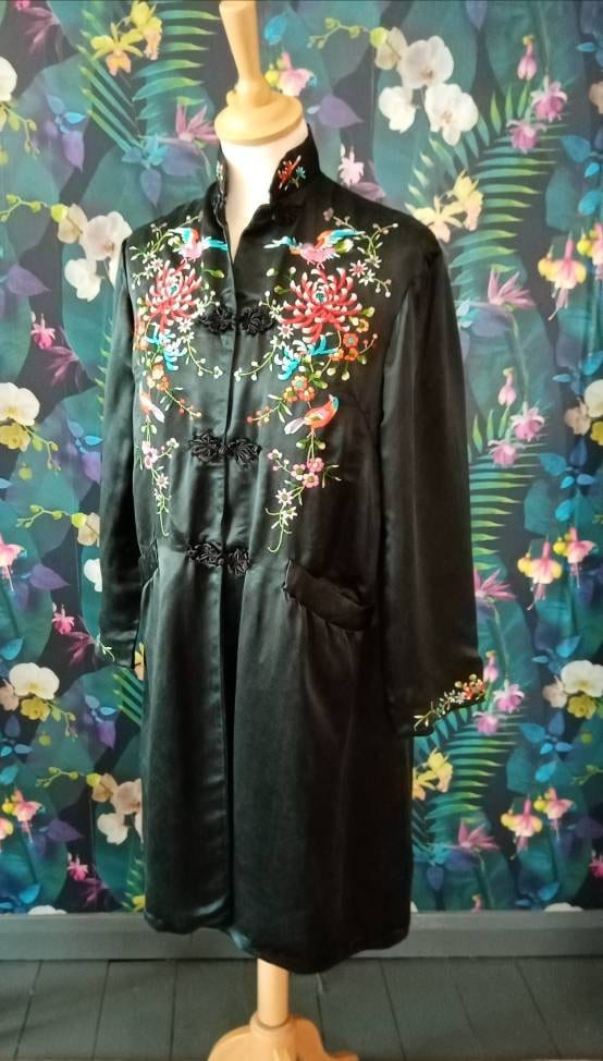 Vintage Embroidered Chinese Silk Jacket-1920s-30s Chinese | Etsy