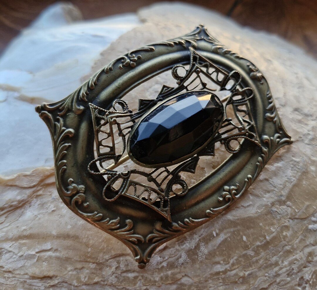 Antique Shawl Pin-late Victorian, Edwardian Decorative Shawl Pin-late ...