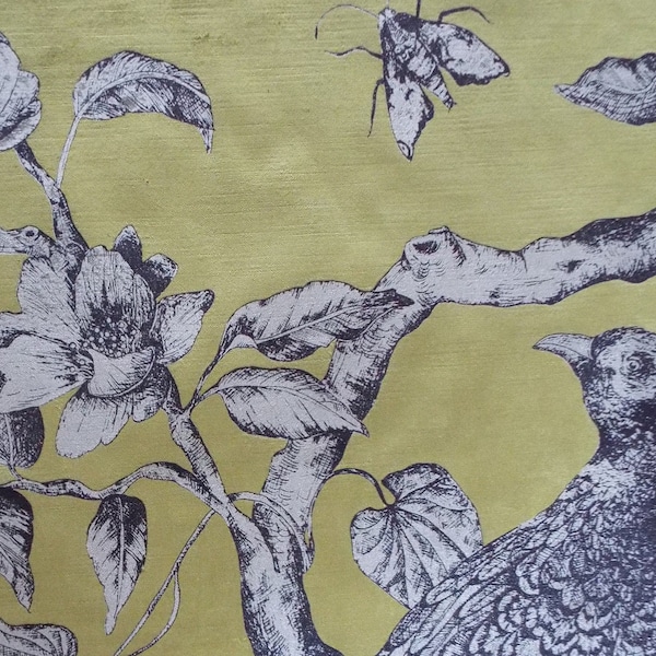 Bird Toile Fabric - Etsy