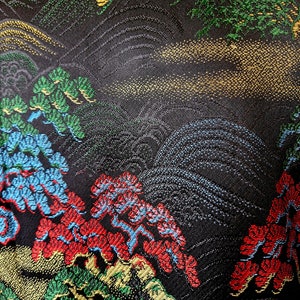 Vintage Chinese Brocade Robe-1950s Chinese Metallic Brocade Housecoat ...