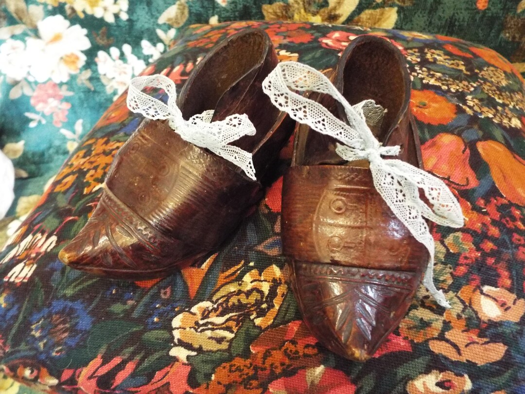 Antique Childrens Tooled Leather Clogs~1800s Childrens Clogs~victorian ...