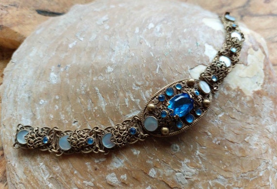 Vintage Neiger Bracelet-1930s Neiger Panel Bracelet-A… - Gem