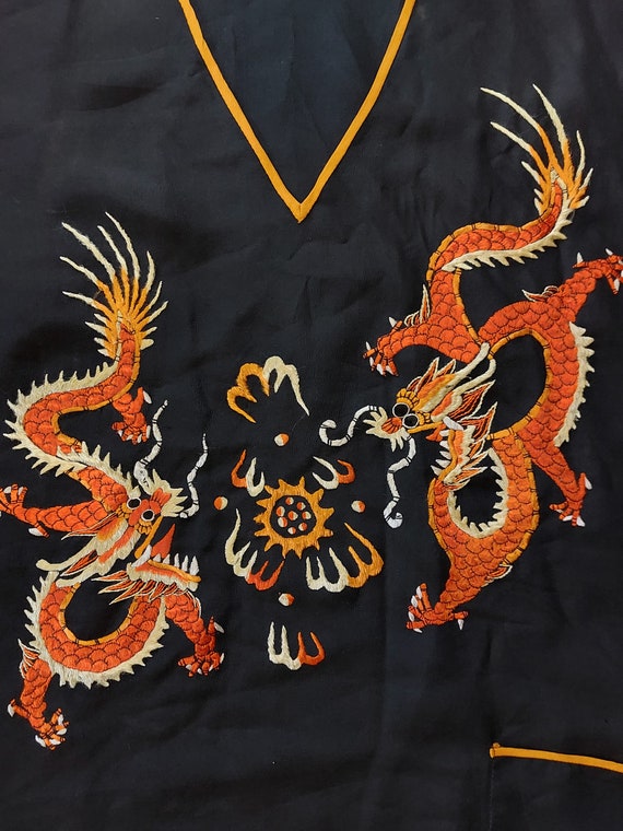 Antique Japanese Silk Tunic-Art Deco Japanese Pyjama … - Gem