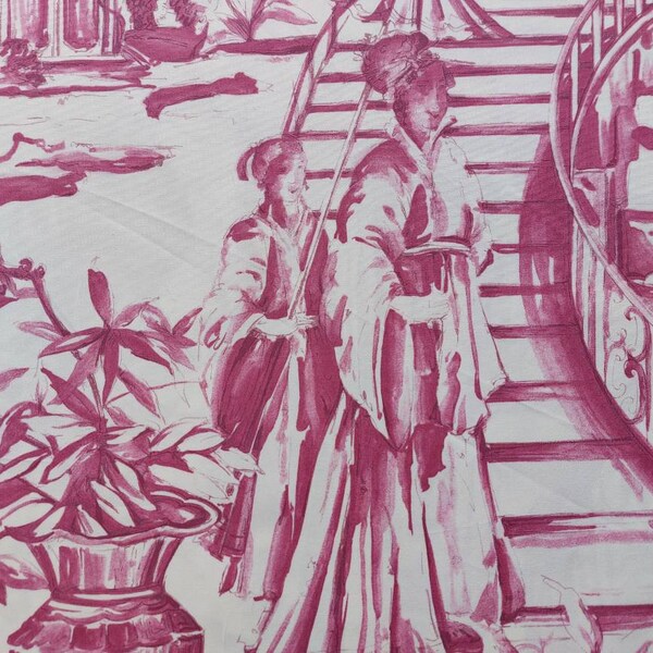 Toile Fabric - Etsy
