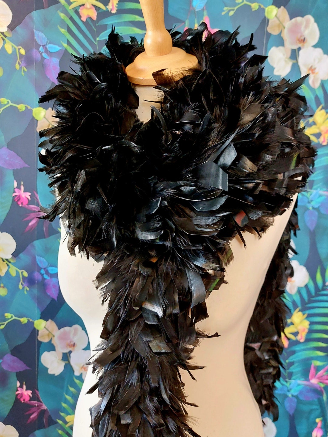 Antique Feather Boa-1800s Feather Boa-victorian Super Long Feather Boa ...